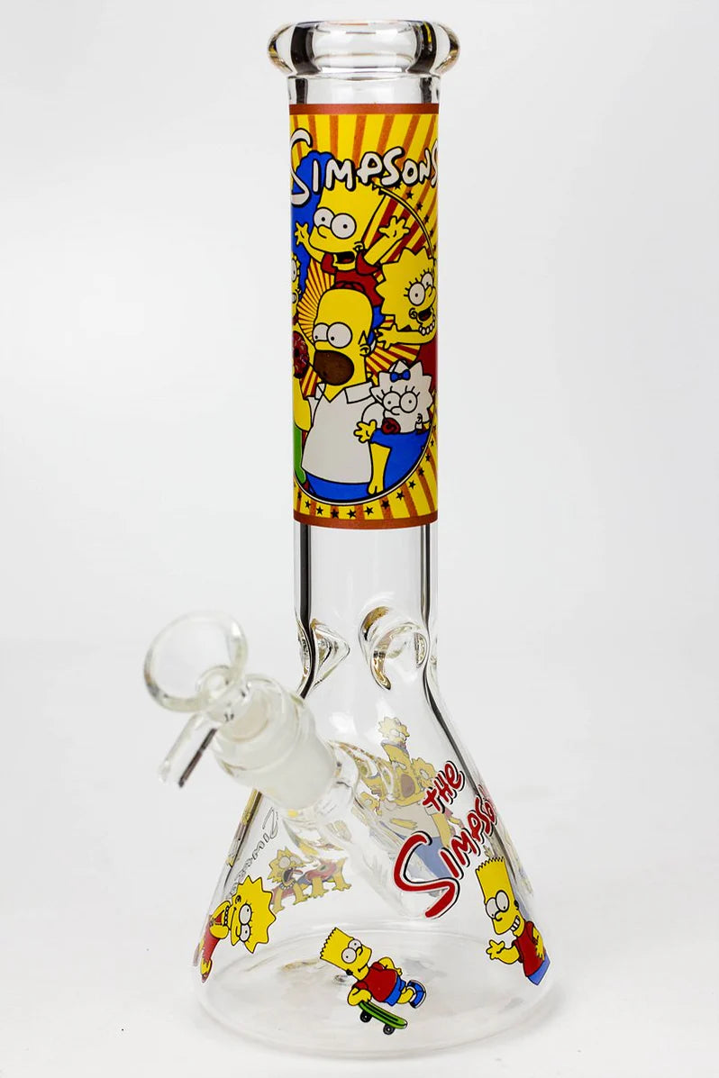 The Simpsons Glass Bong 14 inch - [Model wp295 ] – Calgary Vape Store