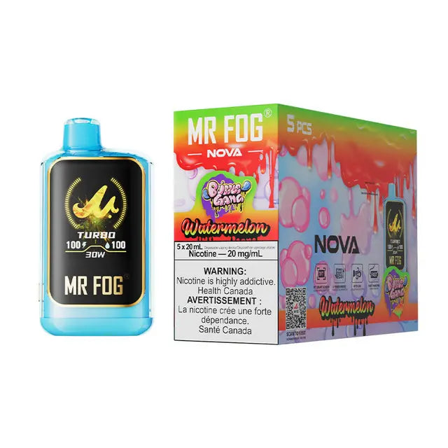 Watermelon Bubble Gang Mr Fog Nova Upto 36000 Puffs Disposable Vape ...
