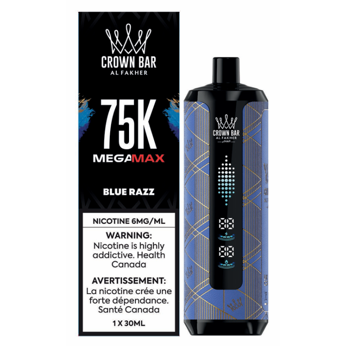Al Fakher Mega Max 75k Disposable Vape-Blue Razz – Calgary Vape Store