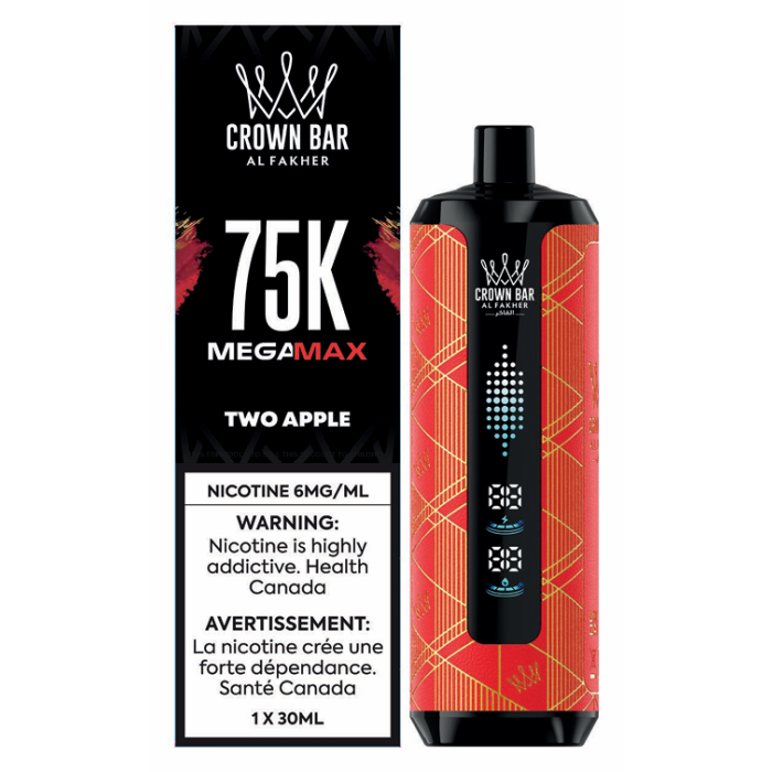 Al Fakher Mega Max 75k Disposable Vape-Two Apple – Calgary Vape Store